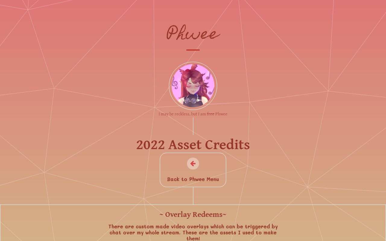 Phwee's Asset Credits 2022